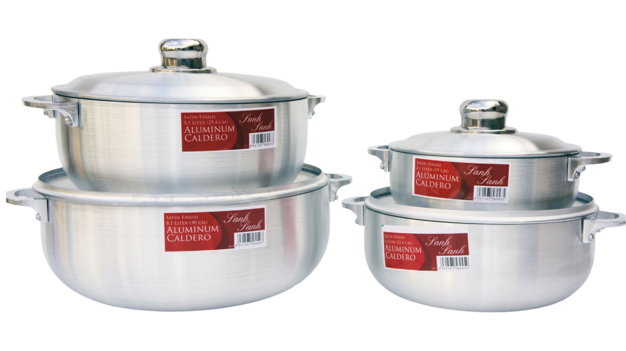 ALUMINIUM CALDERO STOCK POT WITH LID - 3 SIZES – Welcome to Sanh Sanh USA